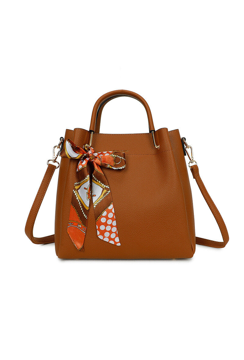 Gallantry – Handbag / Shoulder Bag with Scarf Decoration – LumiLumi